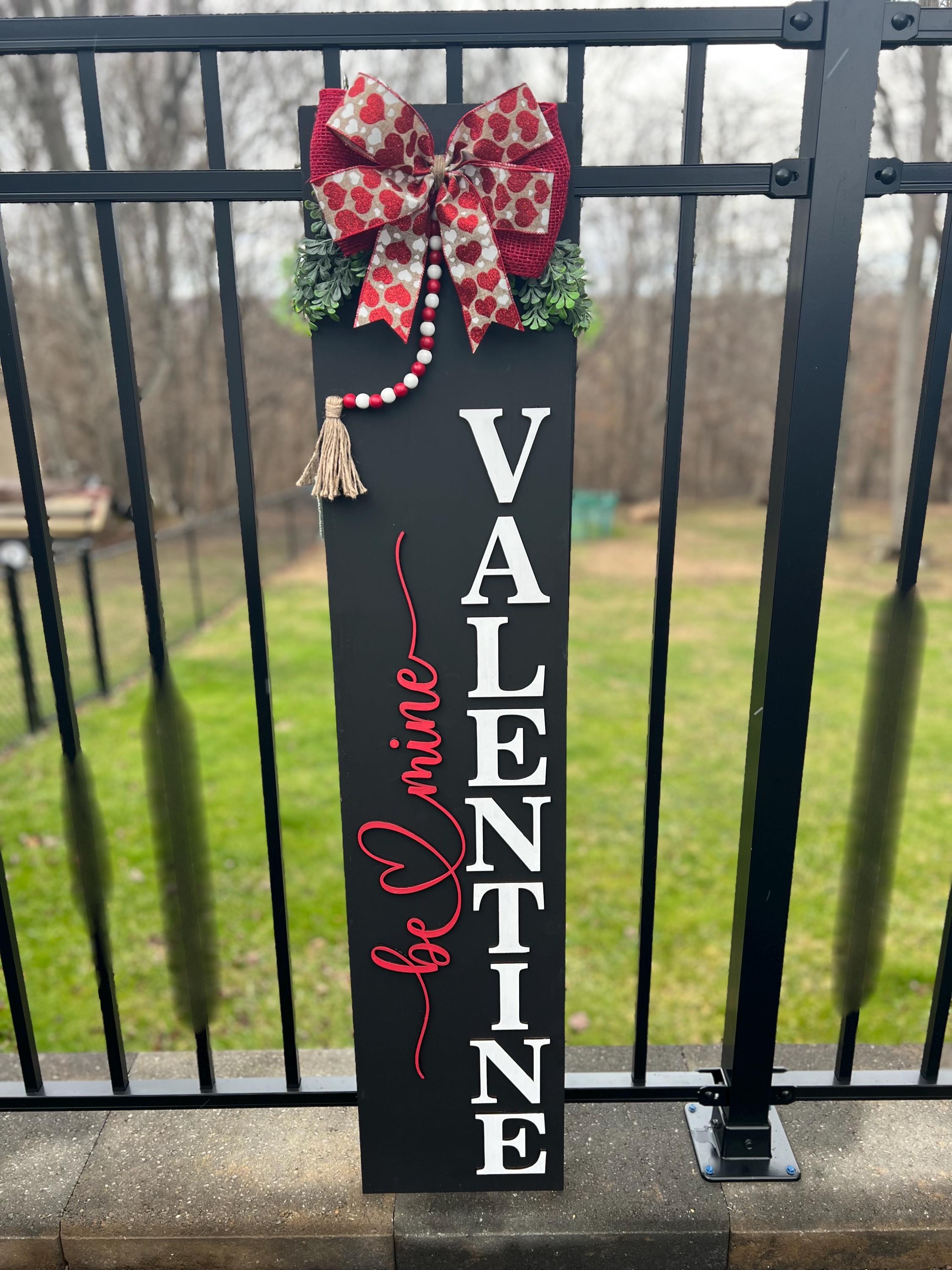 3D Valentine's Day Porch Leaner: 'be Mine' Wood Sign - Etsy