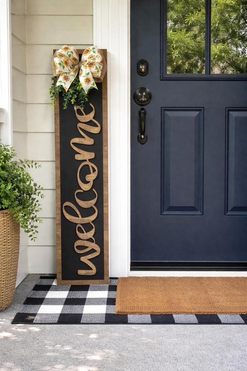 Welcome 3D Leaner/porch Sign/farmhouse Decor/ - Etsy