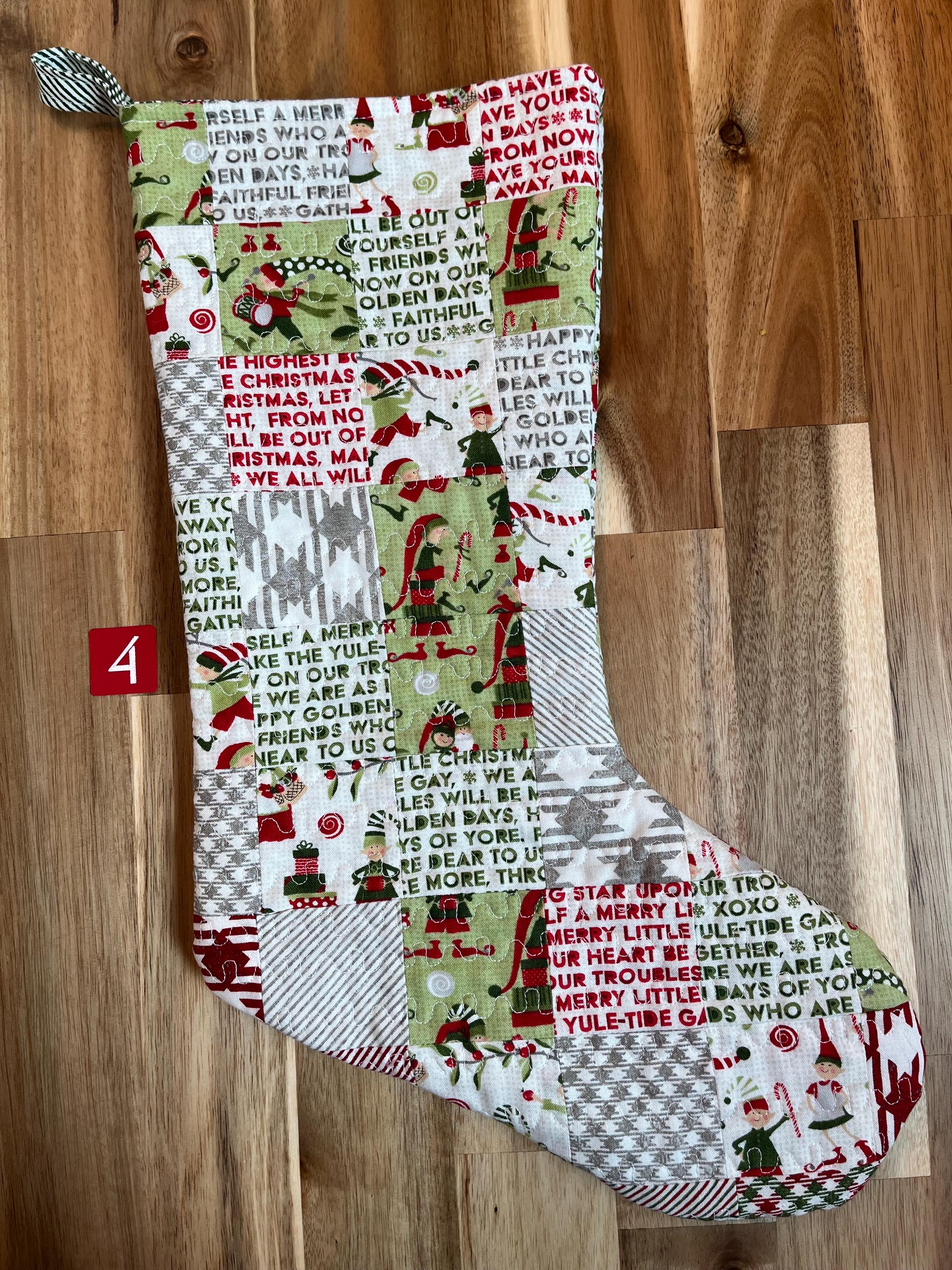 Quilted Holiday Christmas Stocking - Etsy