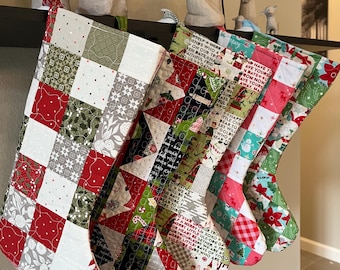 Handmade Quilted Patchwork Christmas Stocking - Etsy