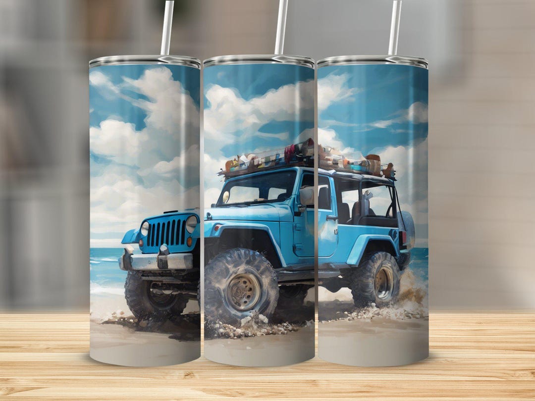Jeep Beach Tumbler Wrap: Off-road Sublimation Design (digital Download ...