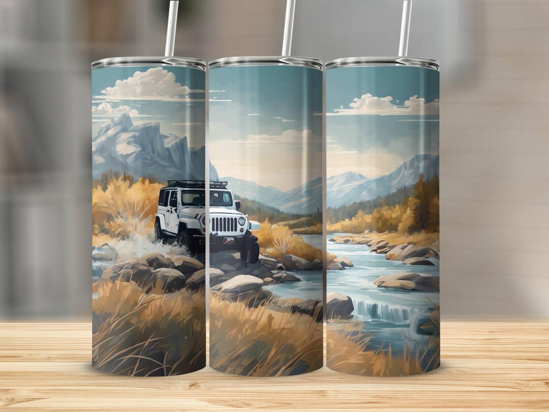 Jeep Mountain Off-road Tumbler Wrap Digital Prints Instant Download ...