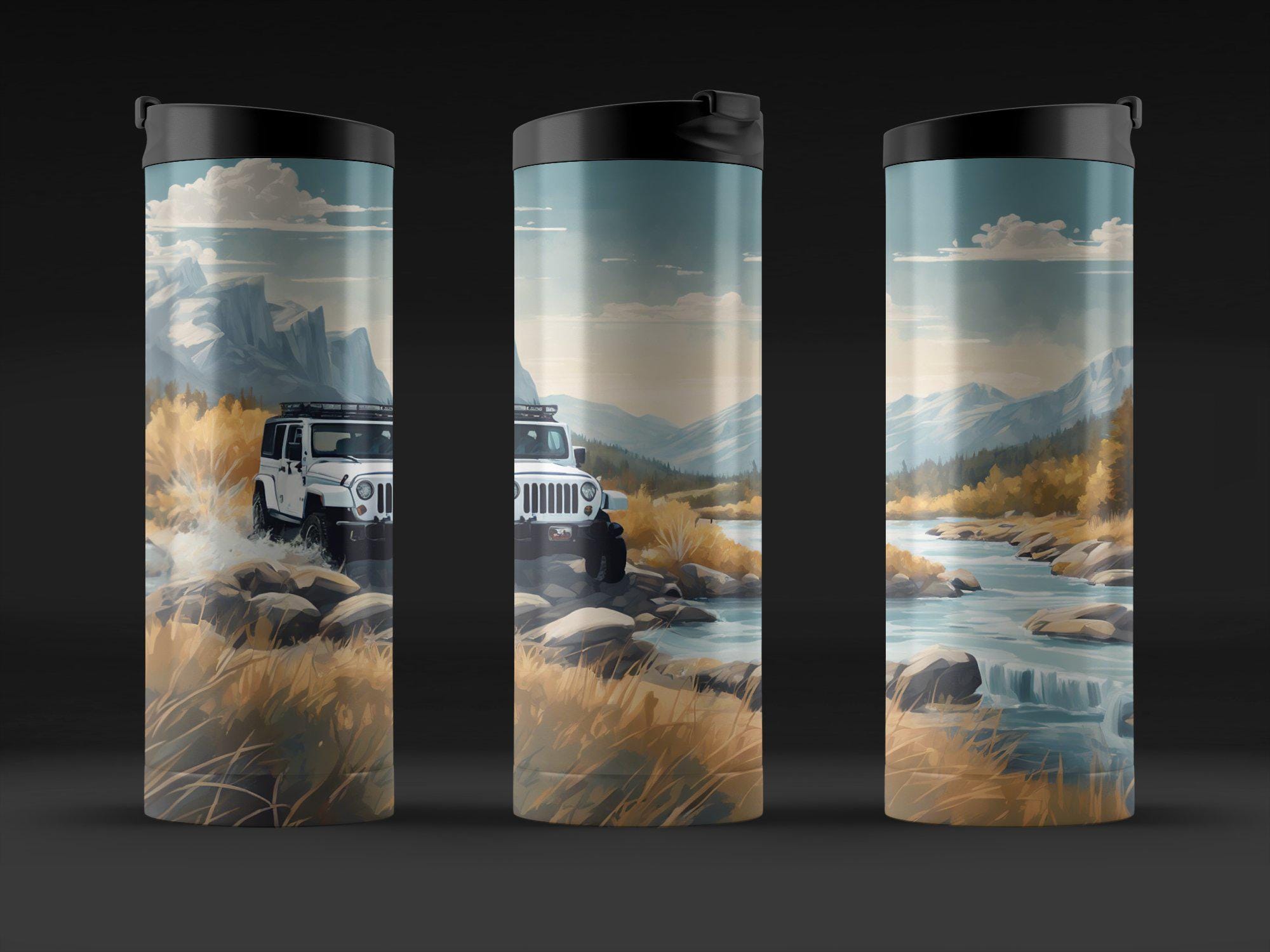 Jeep Mountain Off-road Tumbler Wrap Digital Prints Instant Download ...