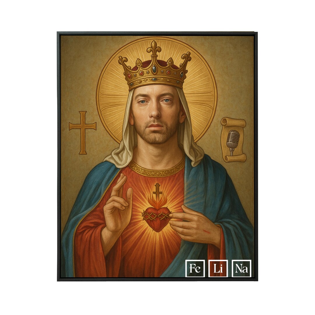 Jesus Eminem Digital Poster - Etsy Sweden