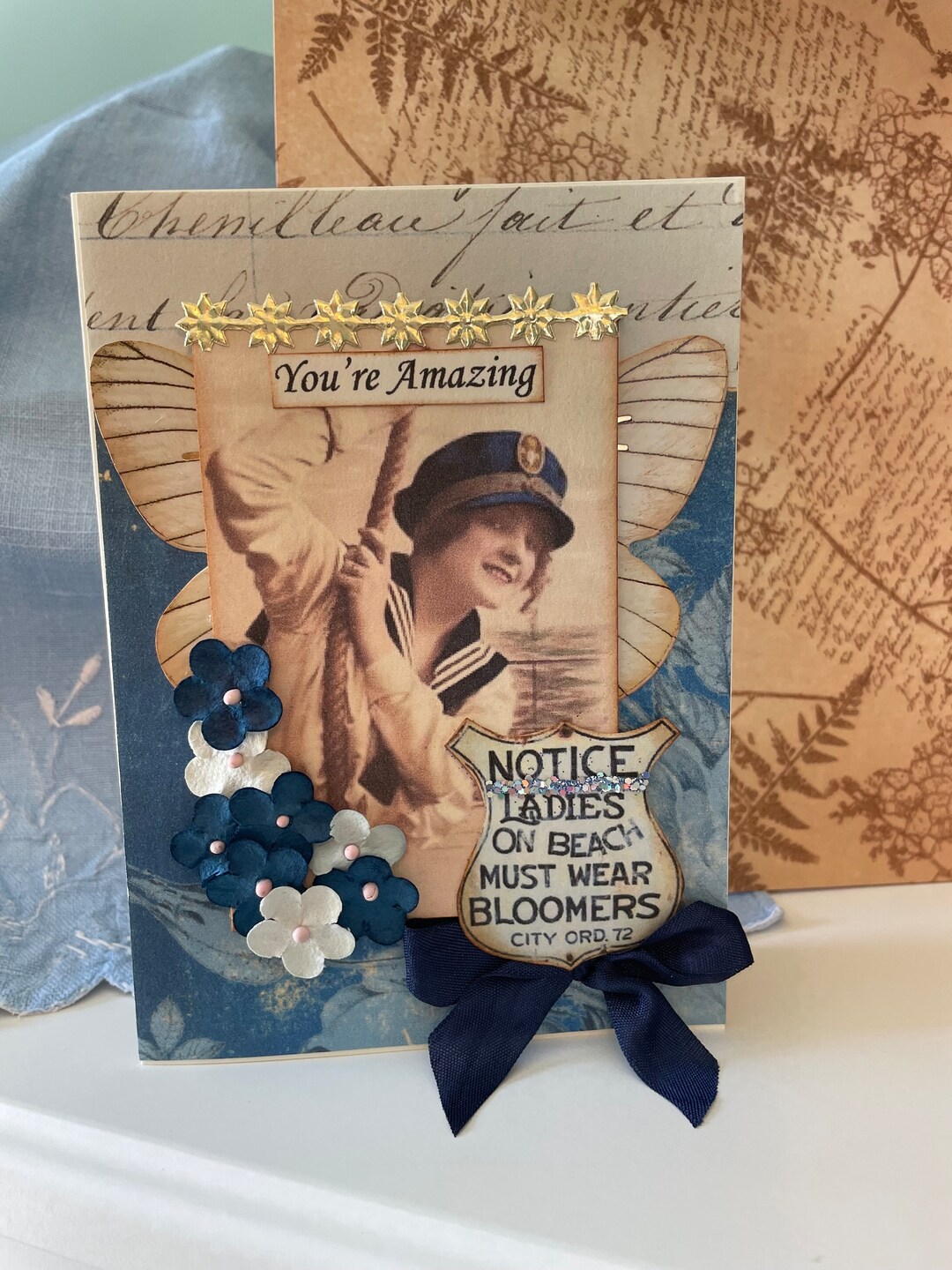 Vintage-style Birthday Card Vintage Look Card Old-fashioned Look Card ...