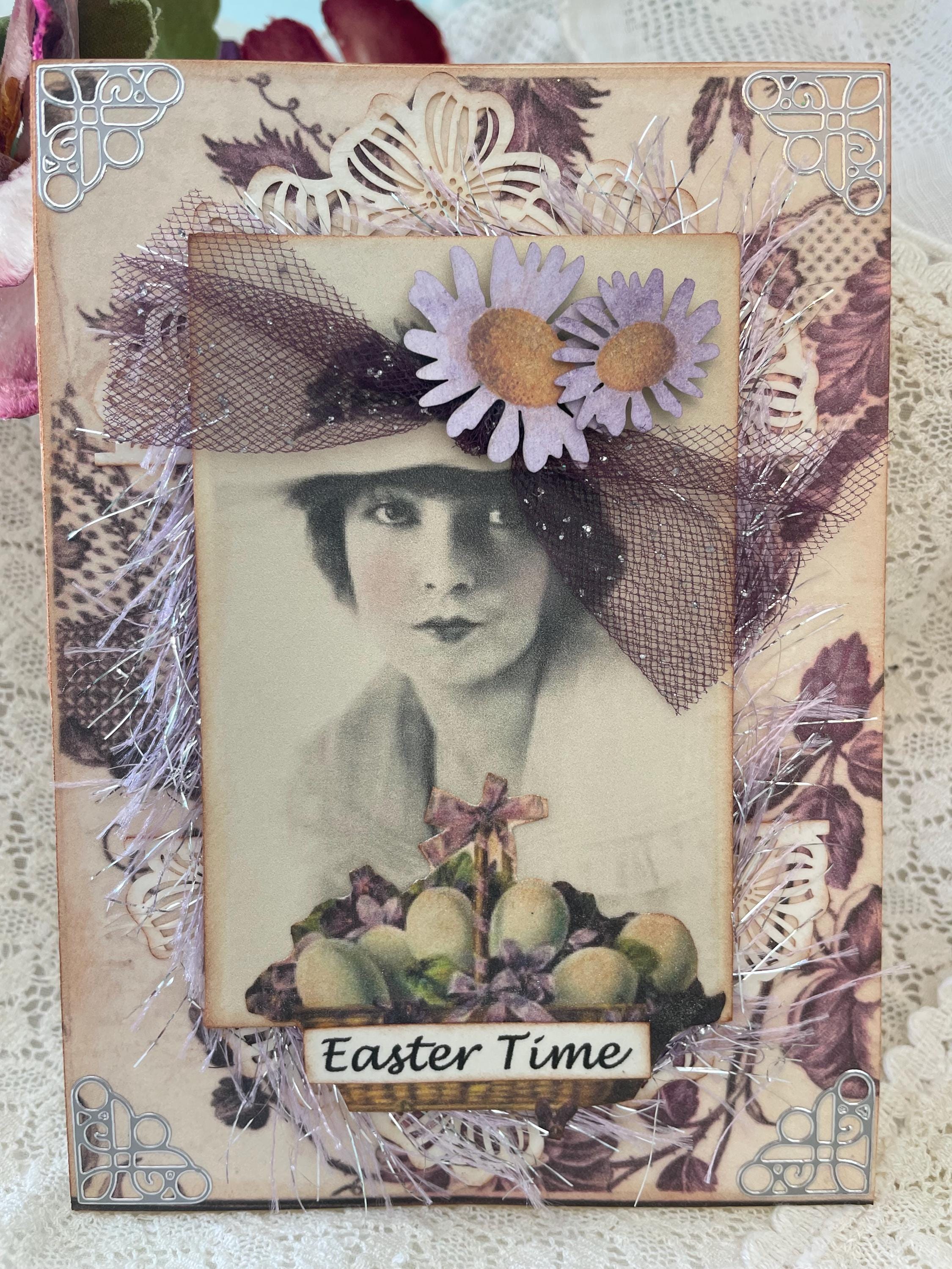 Easter Card - Vintage-style Easter Card - Handmade Easter Card ...