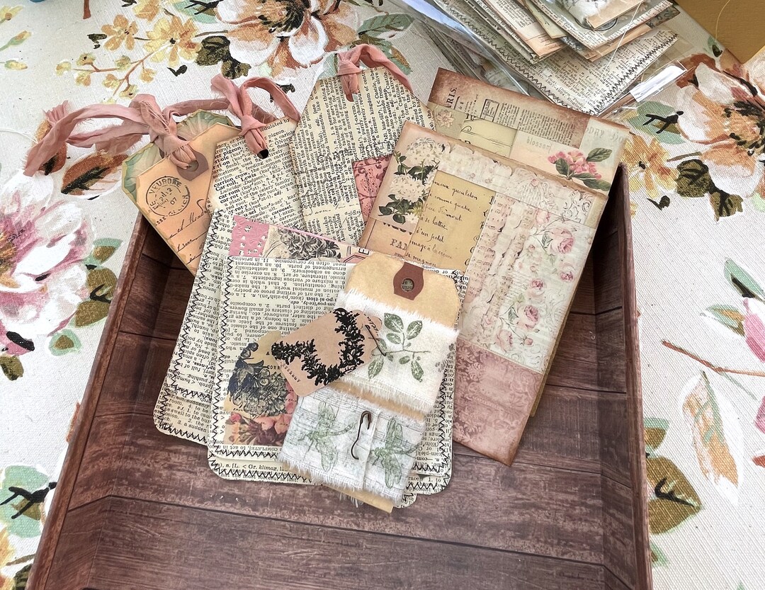 Junk Journal Ephemera - Junk Journal Book Page Tags - June Journal Book ...