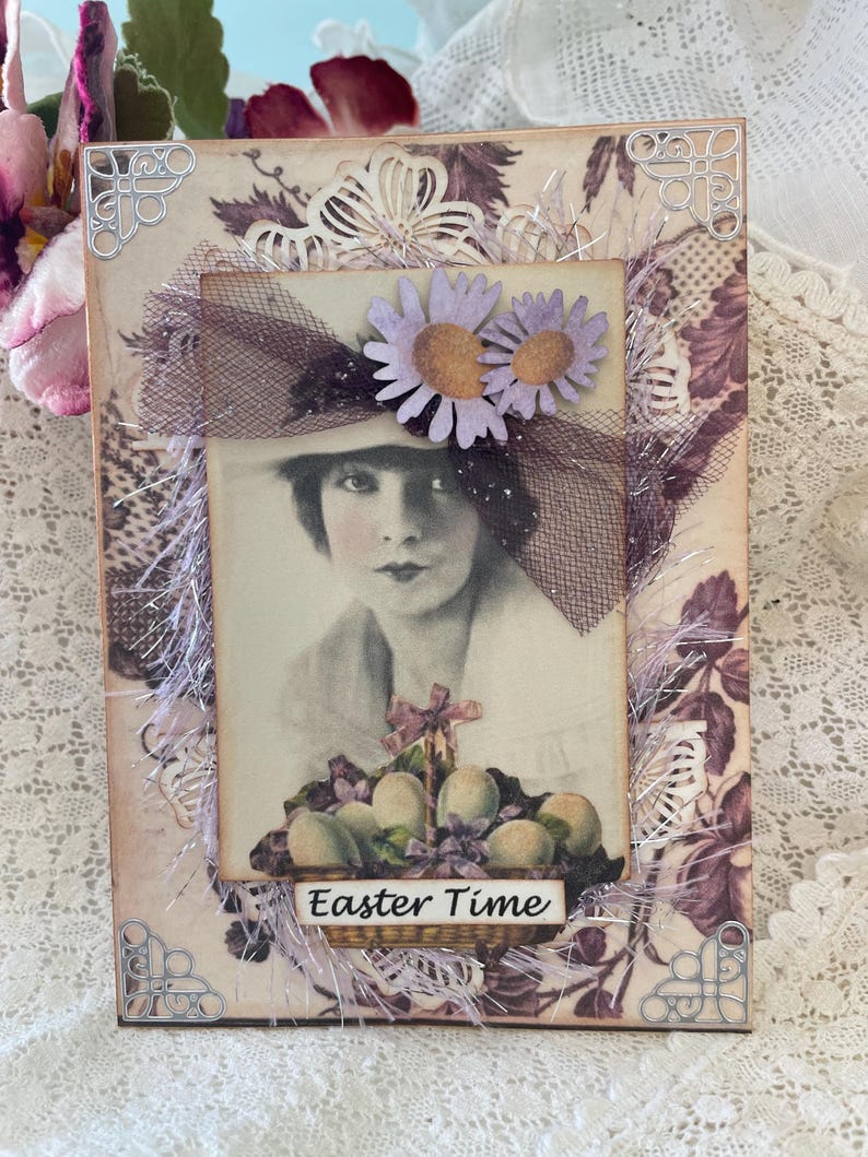 Easter Card - Vintage-style Easter Card - Handmade Easter Card ...