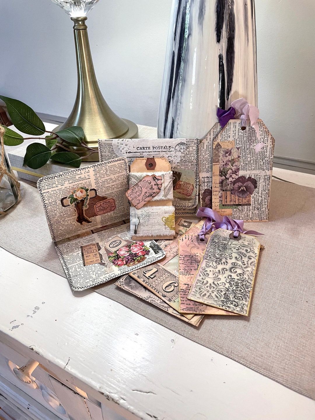 Junk Journal Ephemera - Junk Journal Book Page Tags - June Journal Book ...