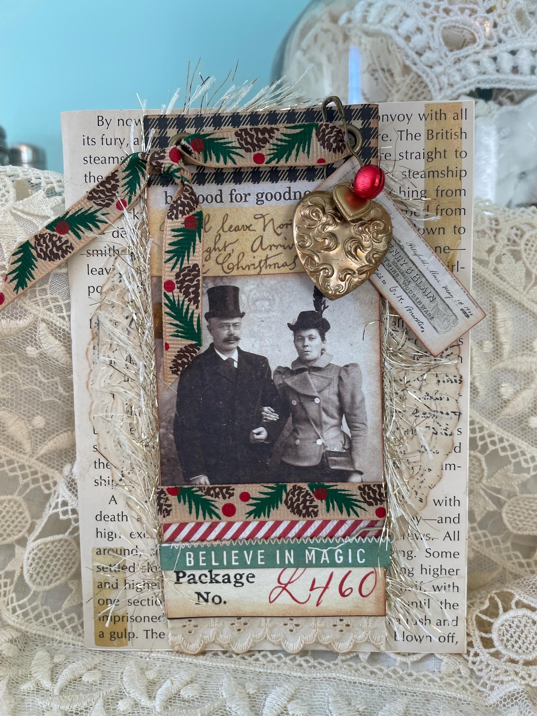 Vintage-style Christmas Card Old Fashioned Christmas Christmas Vintage ...