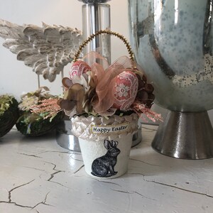 Altered Peat Pot Easter Pot Paper Mache Eggs Easter - Etsy
