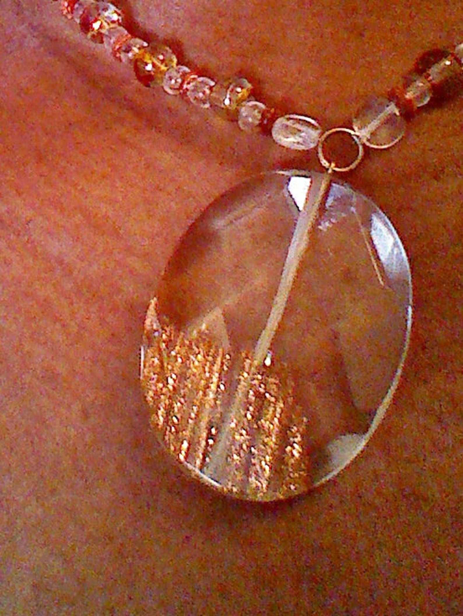 Gold Ice Pendant - Etsy