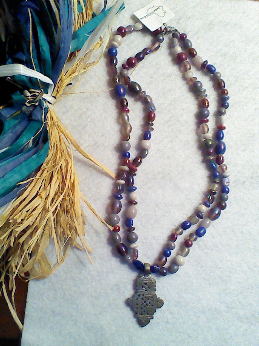 Boho African Ethiopian Cross - Etsy