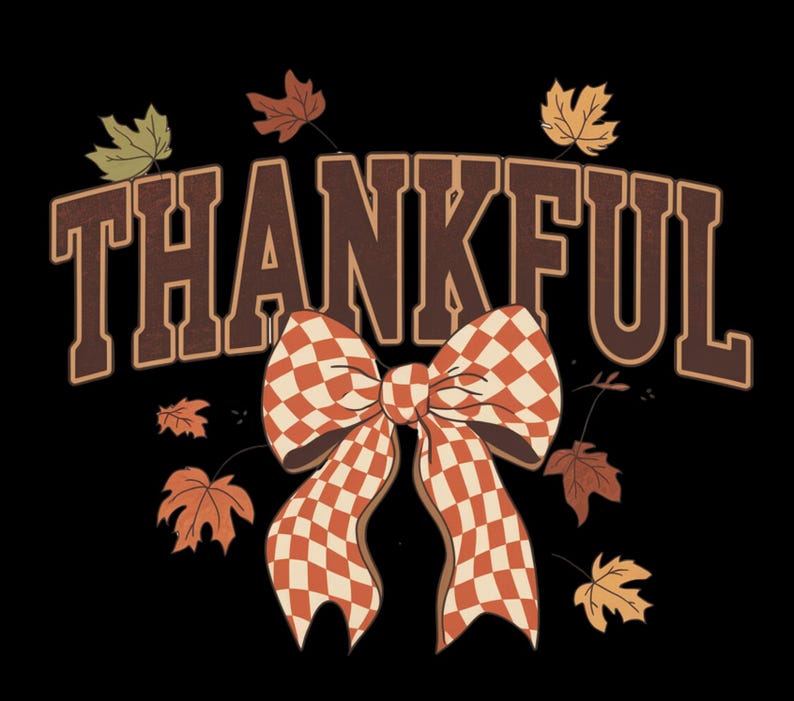 Thanksgiving Bow - Etsy