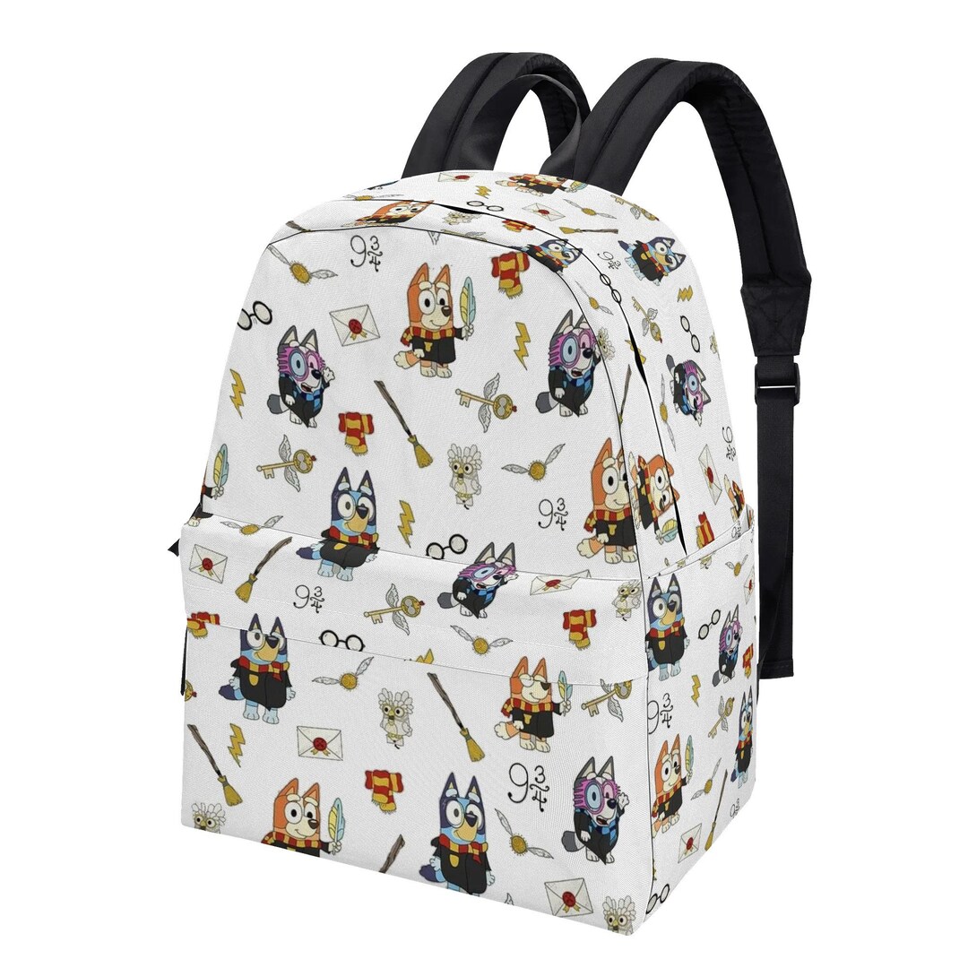 Custom Blu.ey Hogwart Backpack, Blu.ey Backpack, Carton Movie Backpack ...