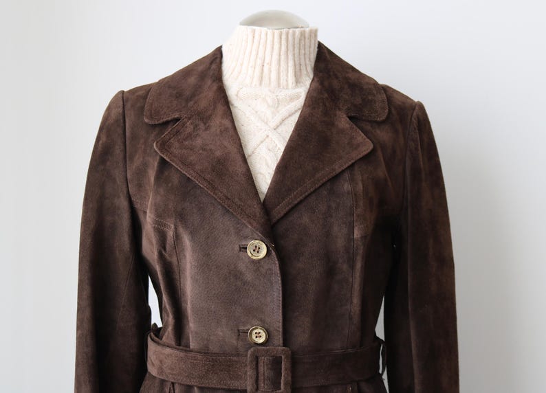 70's Chocolate Suede Israeli Jacket Made in Israel Vintage Boho Button ...