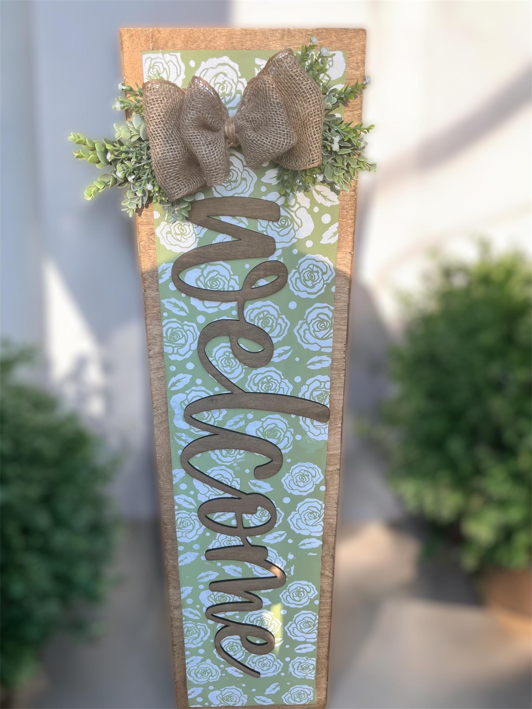 Welcome Porch Leaner and Door Hanger Set - Etsy