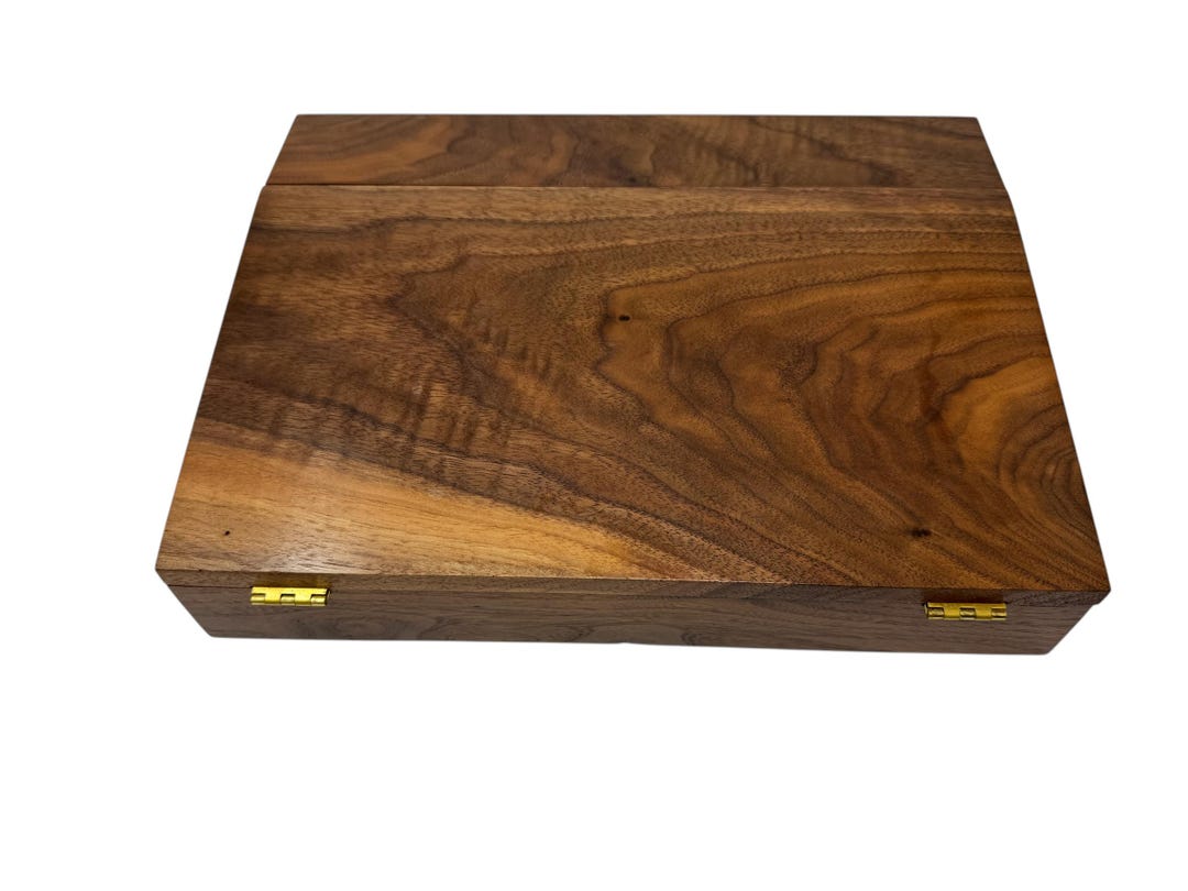 Classic Walnut Lap Desk, Wood Writing Slope, Wood Writing Box, Large ...