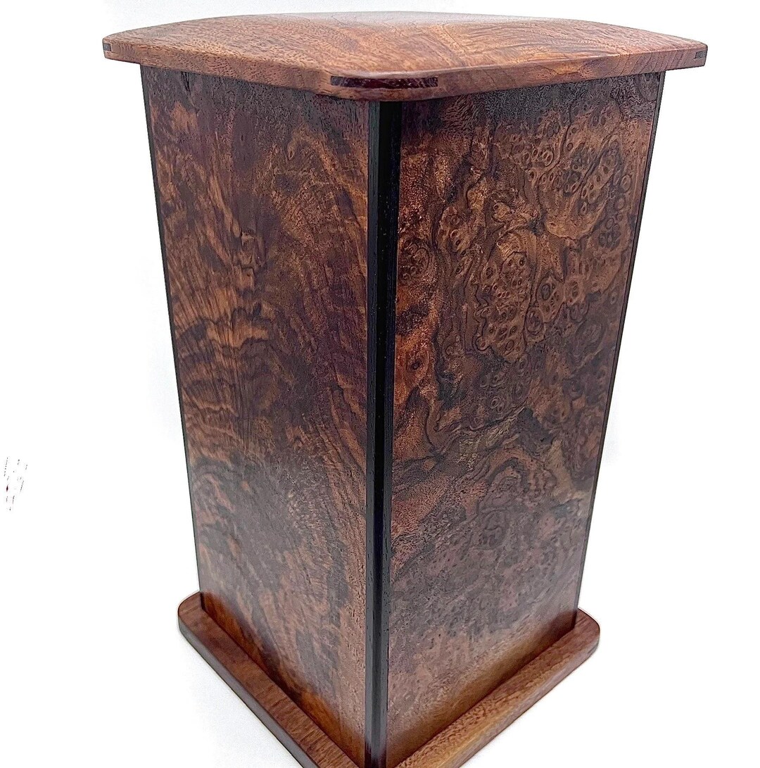 Large Walnut Companion Urn, Large Family Urn for Human Ashes ...