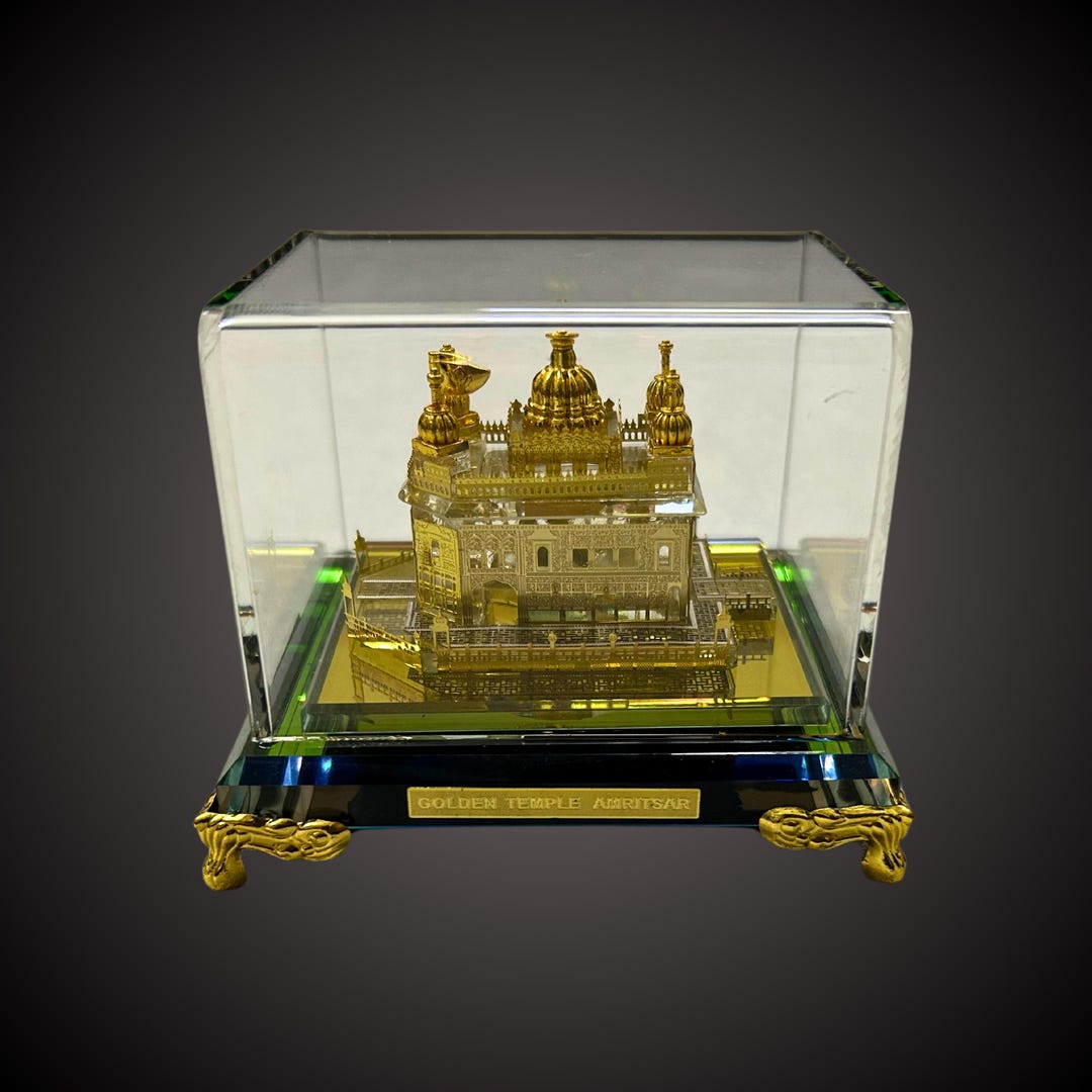 24k Gold Plated Golden Temple Model: Sikh Gift (7.5x7x6.5 Cm) - Etsy