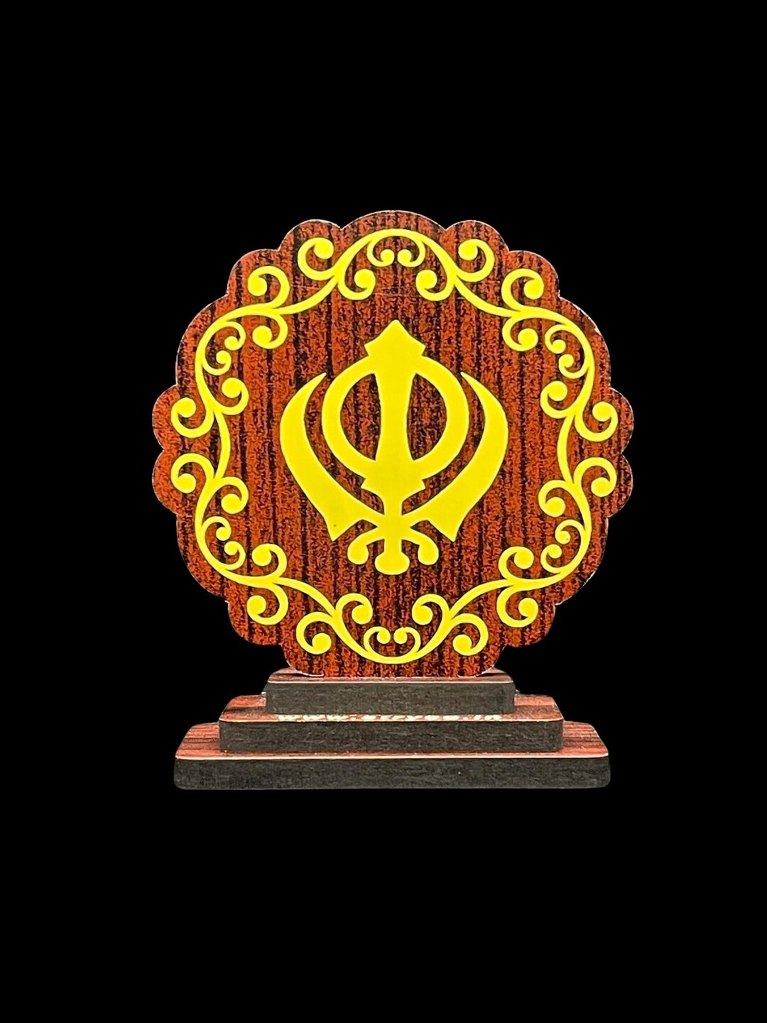 Khanda Dashboard Idol, Sikh Car Decor, Sikh Car Accessories, Sikh Gift ...