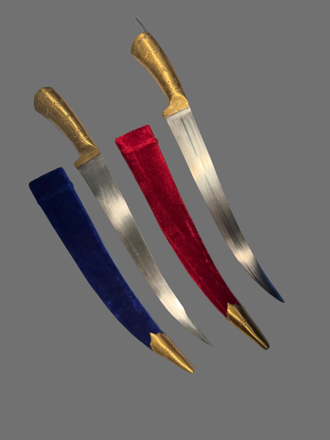 Sikh Khanjar With Brass Handle, Sarbloh Pesh Kabz 18 Inches, Sikh Kakar ...