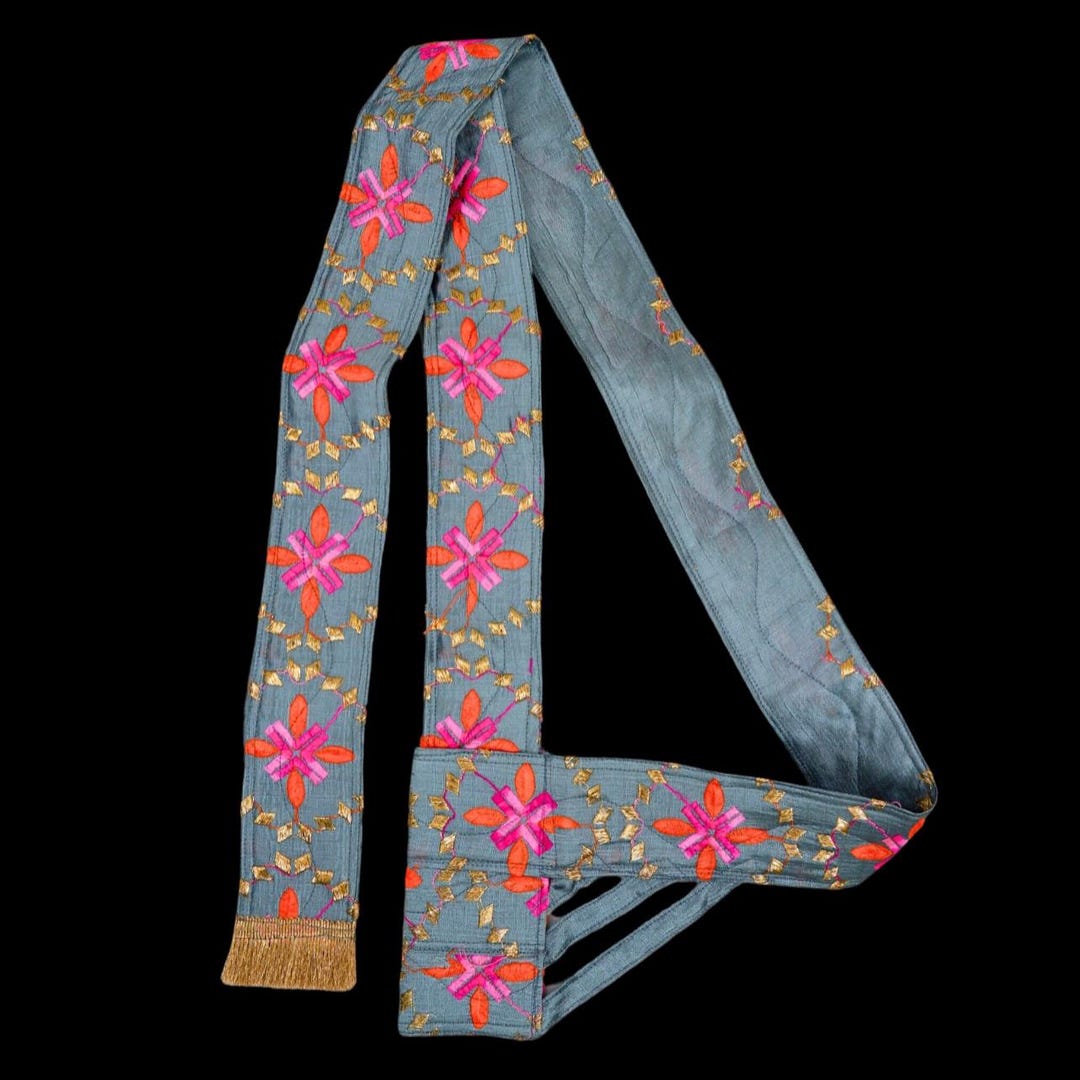 Designer Kirpan Gatra: Sikh Sword Strap With Floral Embroidery - Etsy