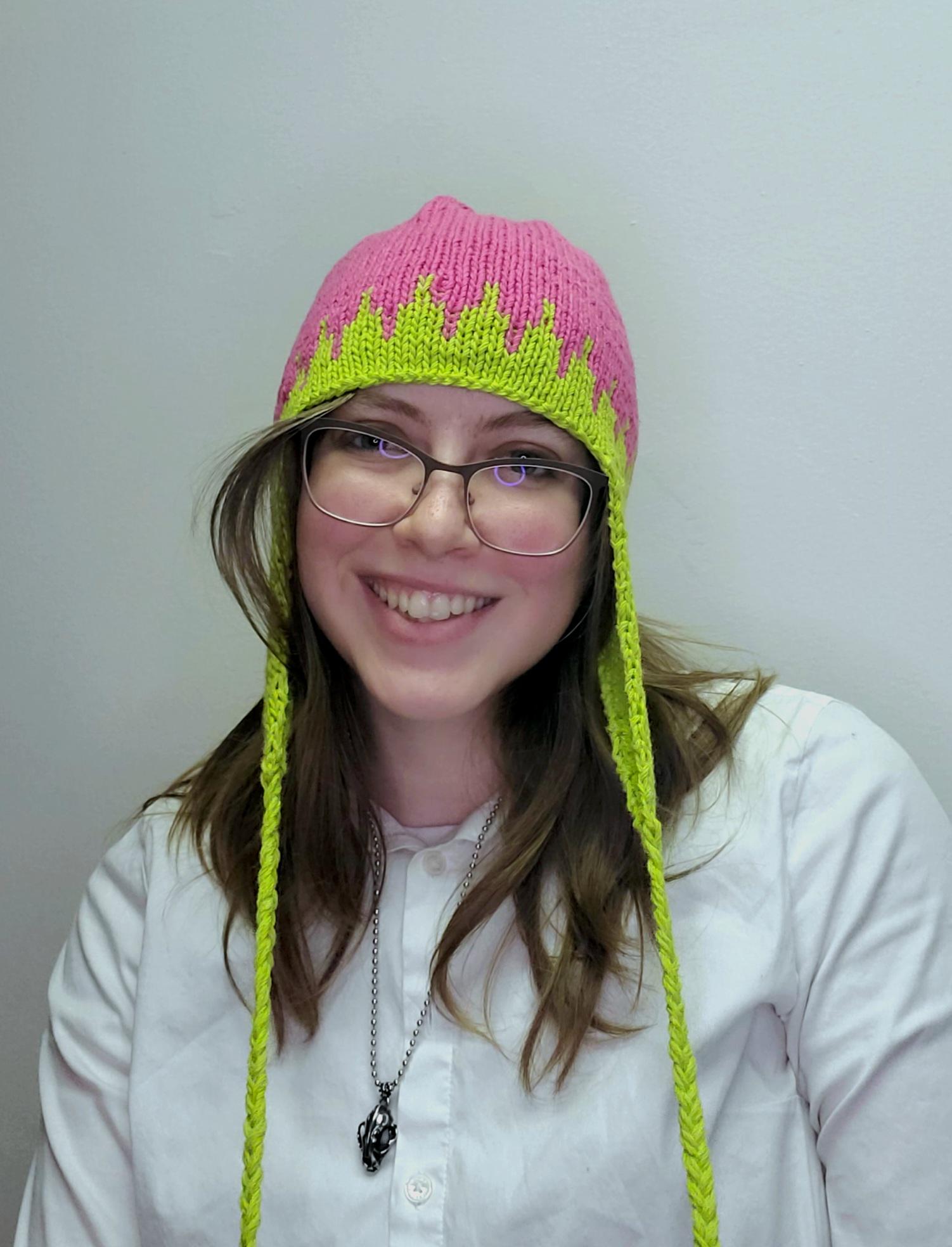 Mitsuri Kanroji Demon Slayer Inspired Ear Flap Hat Pink and Green ...