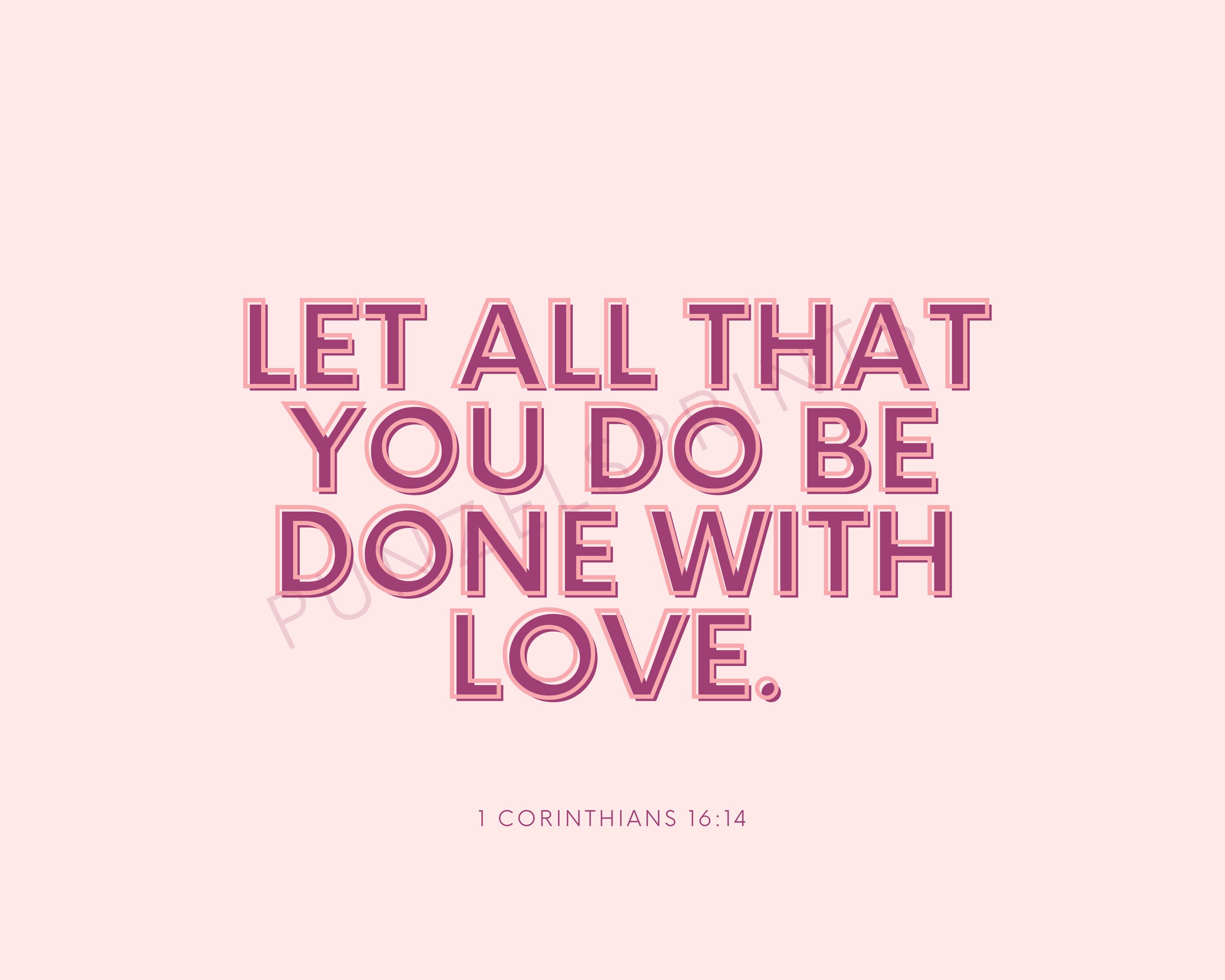 Cute, Simple, and Trendy Bible Verse Digital Print for Wall Art ...