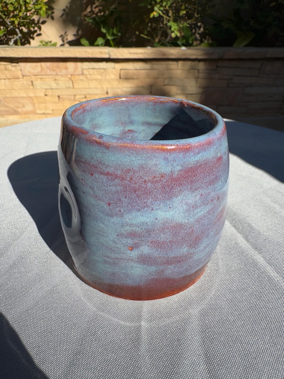 Plum Horizon Thumbprint Cup - Etsy