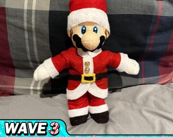 Custom SANTA LUIGI Plush Christmas Holiday Super Mario - Etsy