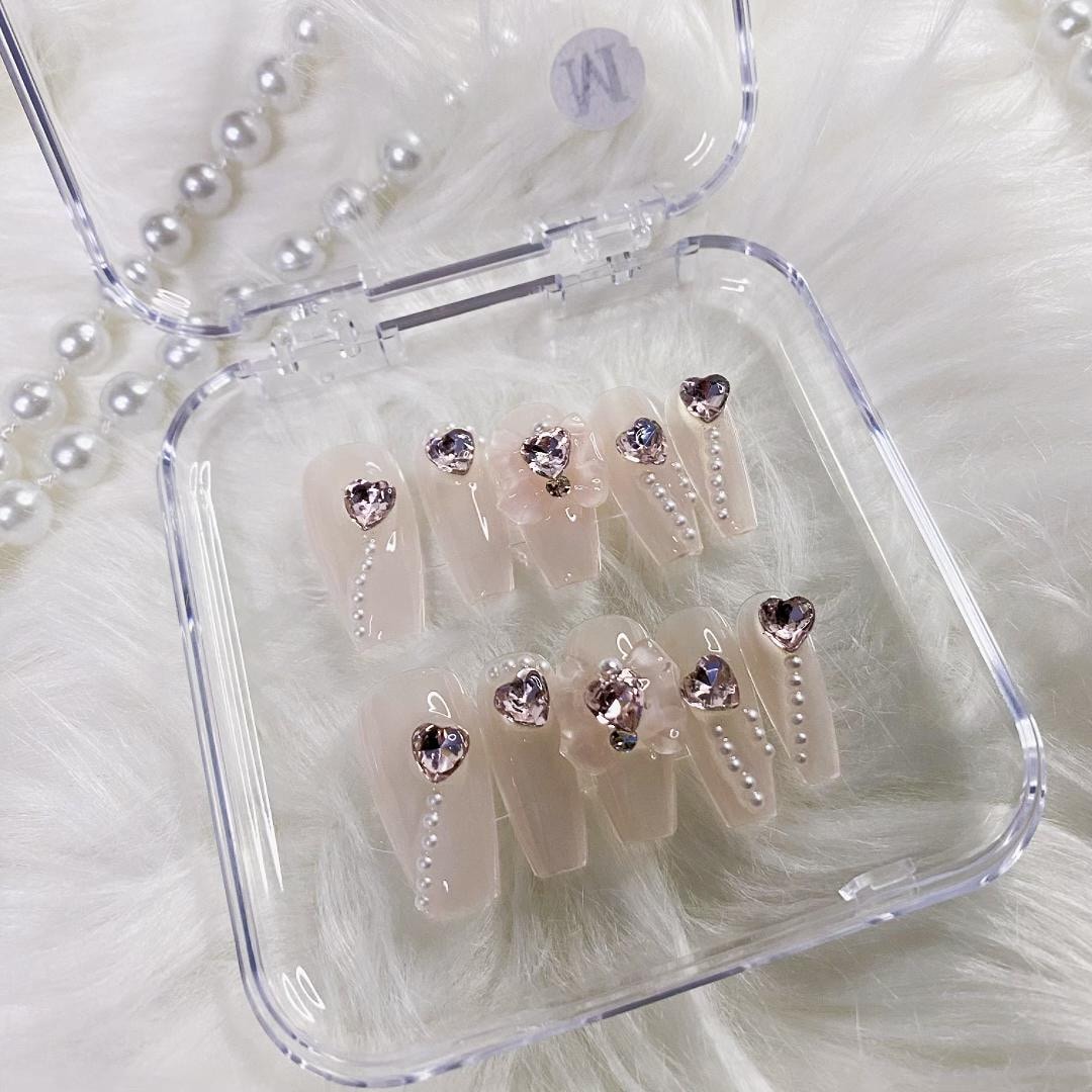 Sweet Girl Press on Nails, New Design Nail Art, Fake Nail for Birthday ...