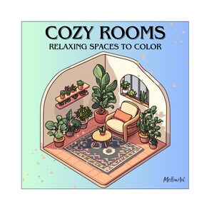 Cozy Rooms Coloring Book: 30 Relaxing Designs of Comfortable and Serene ...