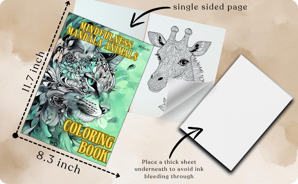 Mindfulness Mandala Animals Coloring Book: 60 Pages for Relaxation and ...