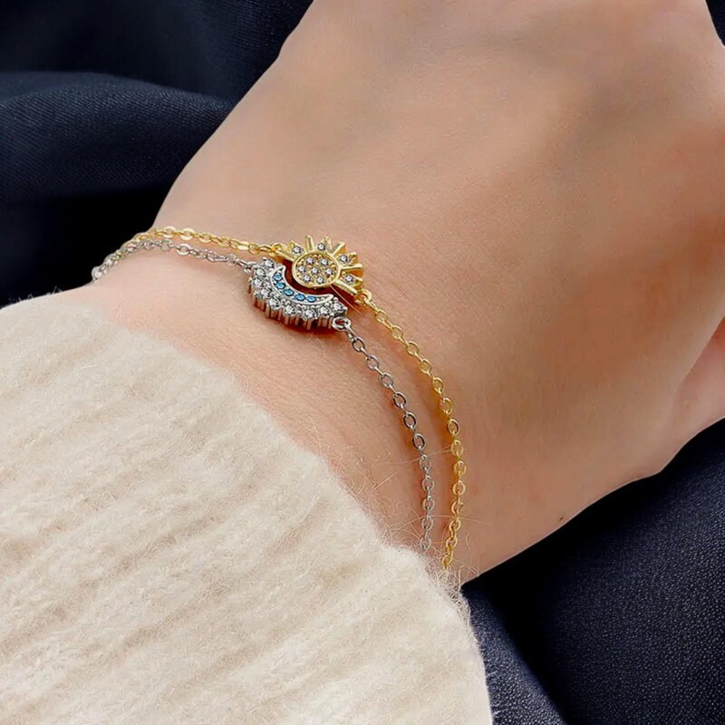 Sun and Moon Bracelet - Etsy