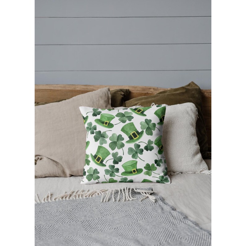 St Patricks Day Digital Overlay, Shamrock Seamless Repeat Pattern, St ...