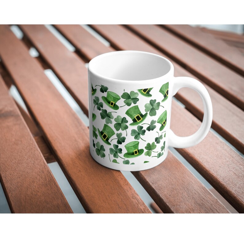 St Patricks Day Digital Overlay, Shamrock Seamless Repeat Pattern, St ...