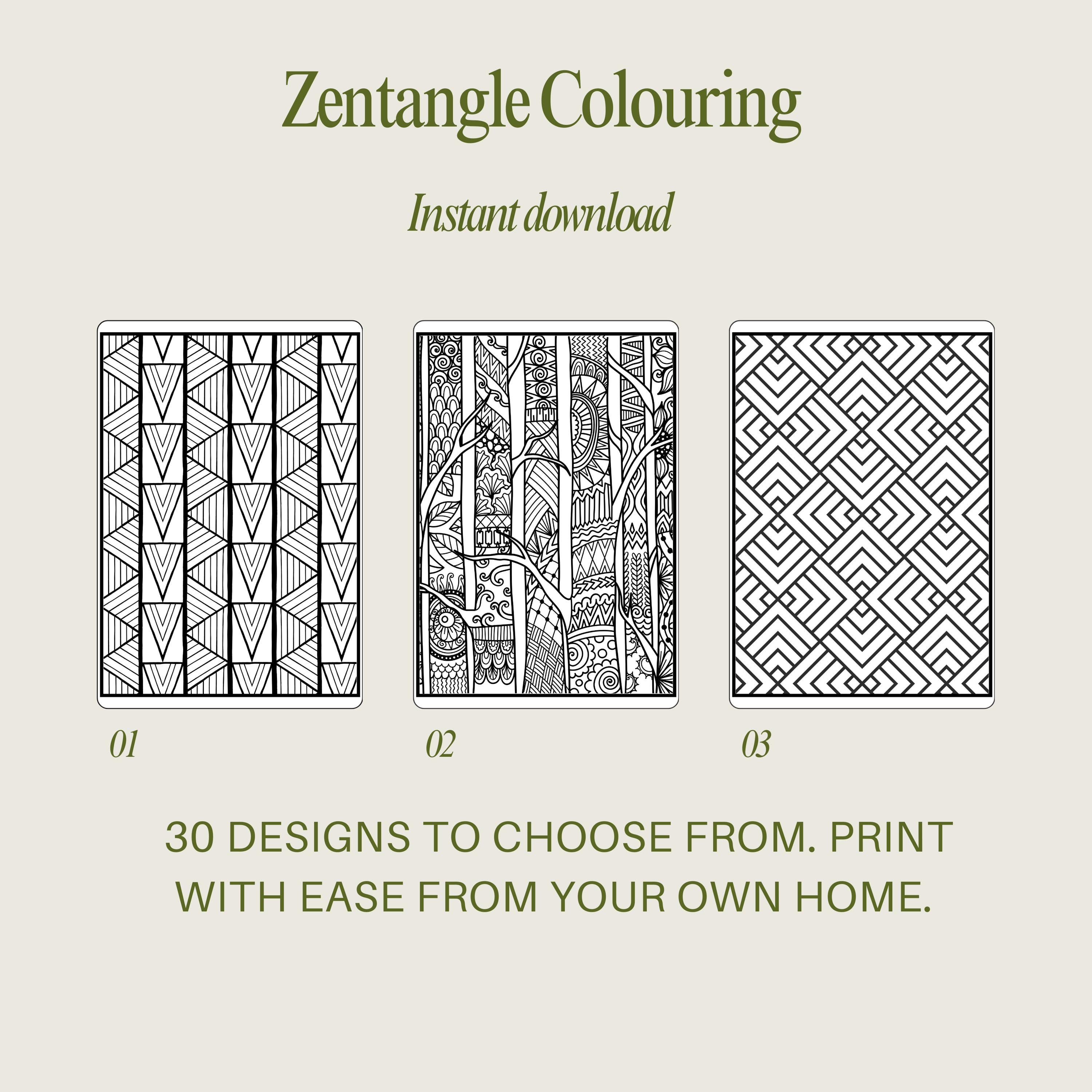 Geometric Mandala Coloring Book Set - Relax With Mindfullness Activity ...