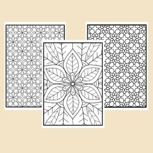 Geometric Mandala Coloring Book Set - Relax With Mindfullness Activity ...