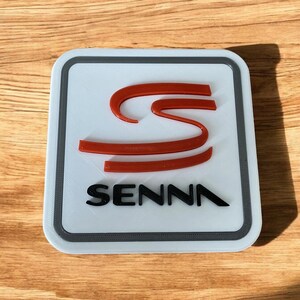 Ayrton Senna Logo Sign With Signature Iconic Tribute to a Racing Legend ...