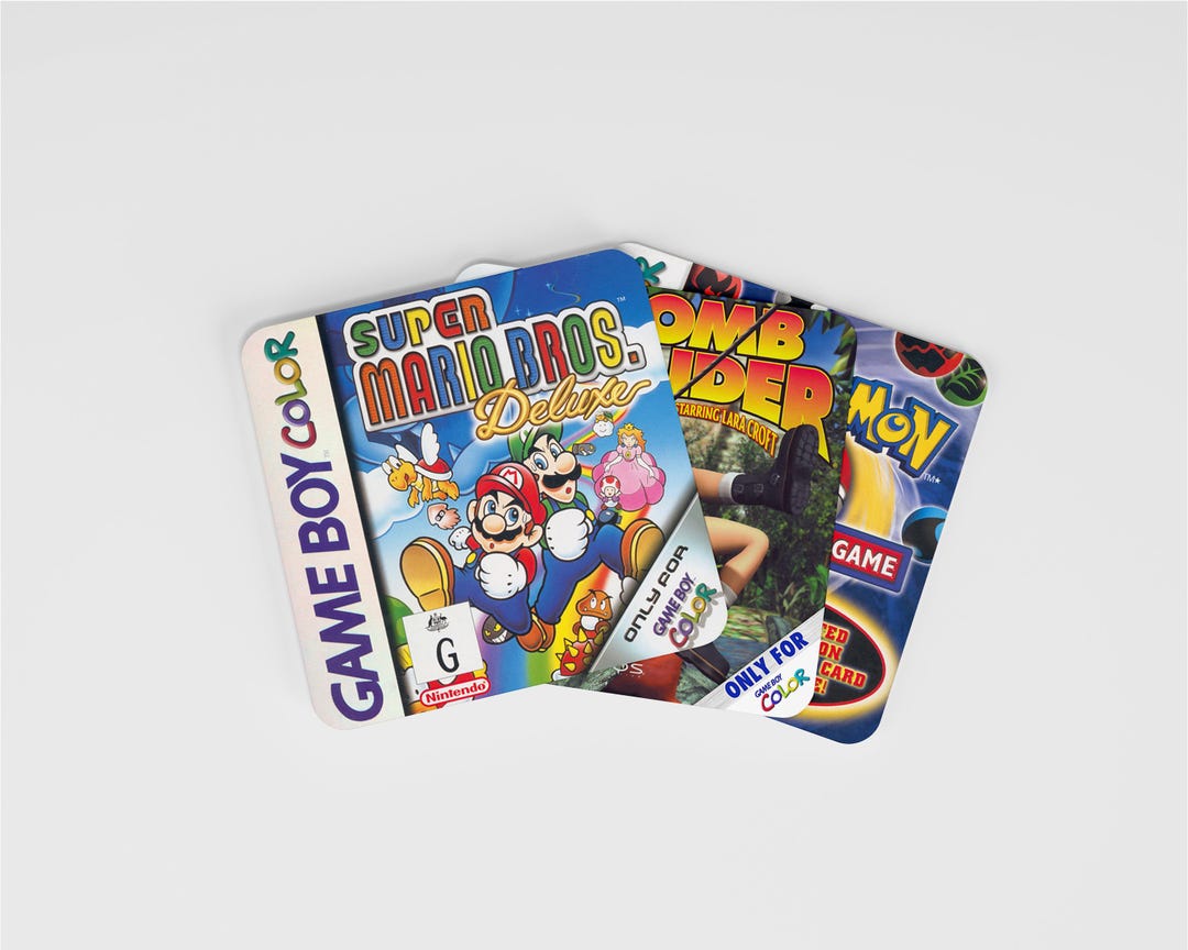 Nintendo Gameboy Color Game Art Coaster - Etsy