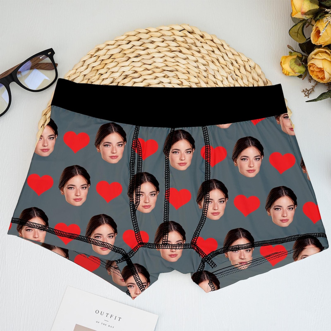 Personalized Face Boxer Briefs, Custom Underwear With Photo Face ...