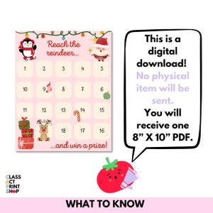 Printable Holiday Reward Chart | Christmas Reward Chart | Behavior ...