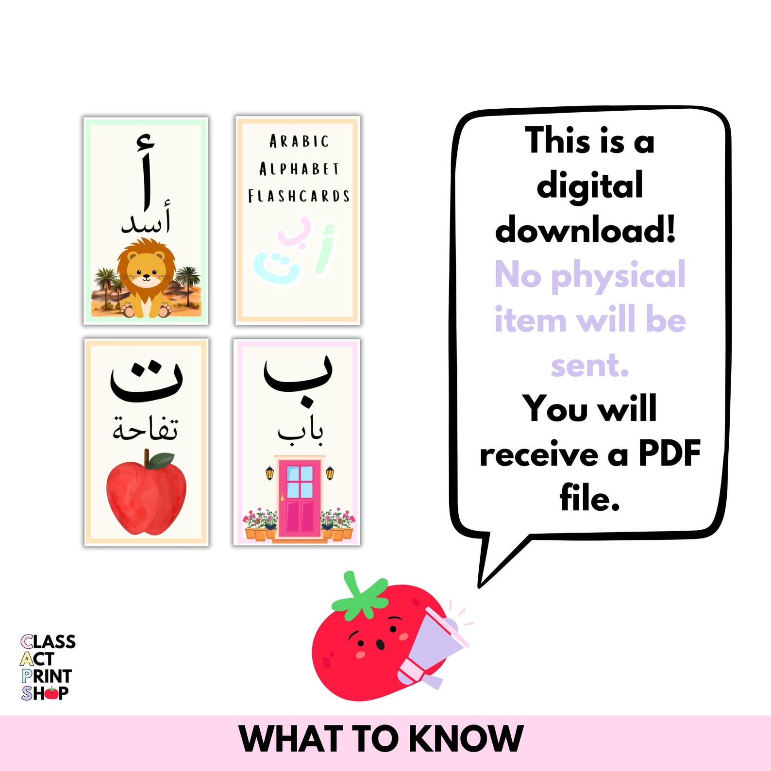 Arabic Alphabet Flashcards| Printable| Arabic Letters| Arabic School ...