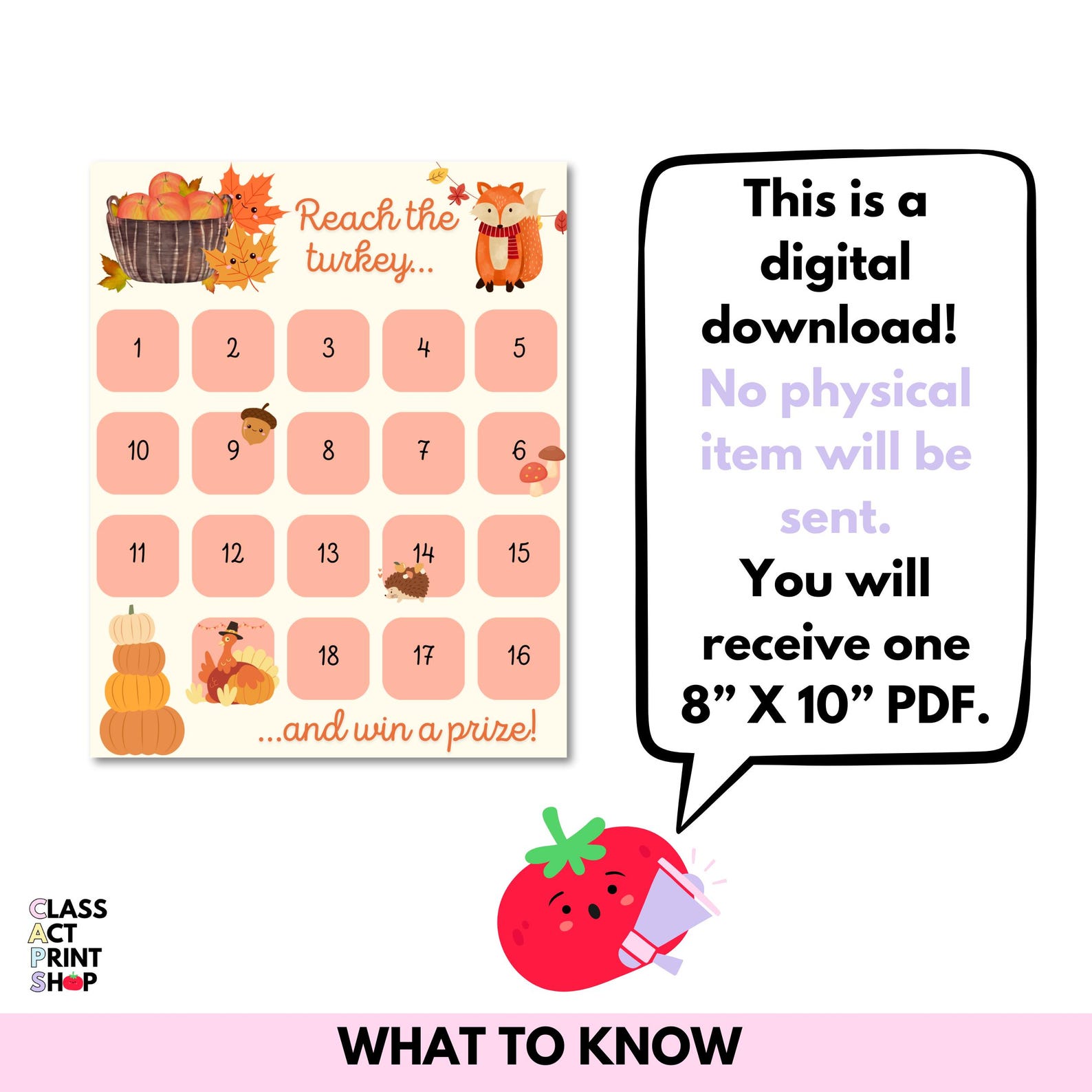 Printable Fall Reward Chart | Thanksgiving Reward Chart | Chore Chart ...