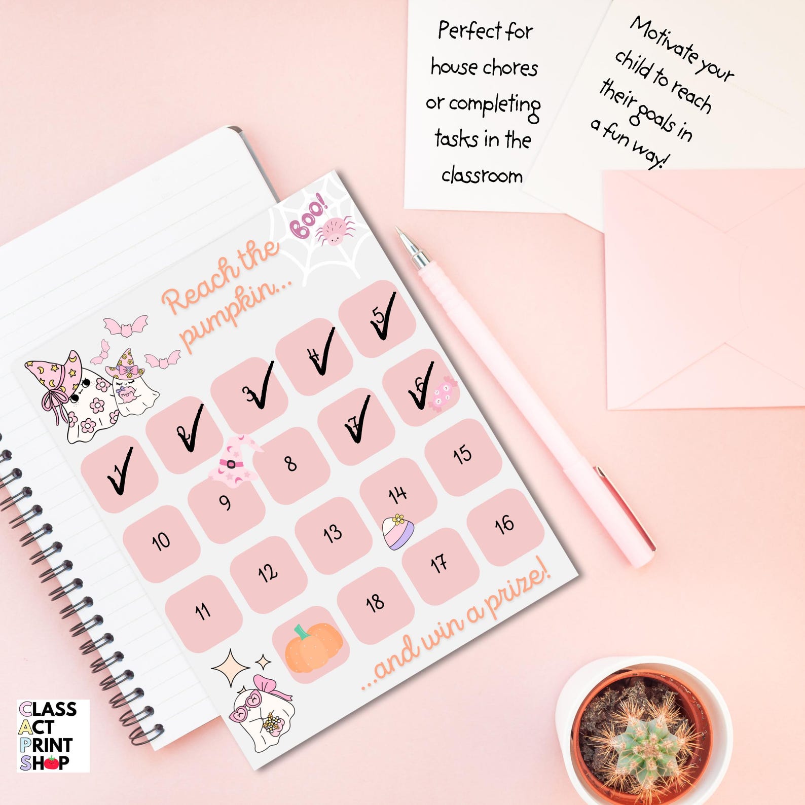 Printable Halloween Reward Chart | Student Reward Chart | Sticker Chart ...