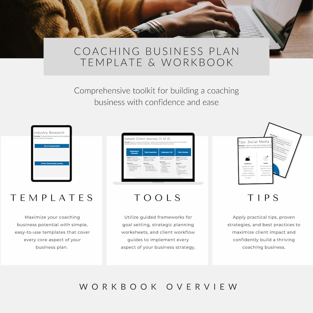 Coaching Business Plan Template & Workbook - Etsy