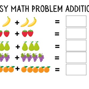 Simple Math Problem Solve and Coloring That Are Fun Activities for ...