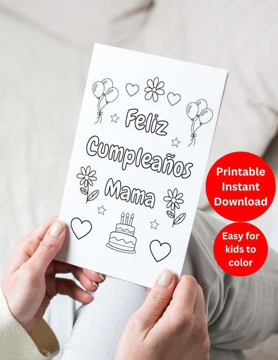 Feliz Cumpleanos Coloring Notes Day 5: Printable – Happy Birthday