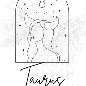 Taurus Star Sign Poster - Etsy
